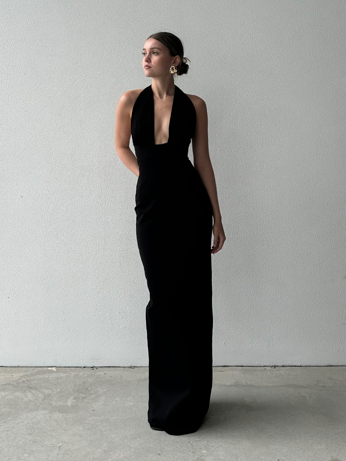 HELSA | Amber Gown - Black | Loan That Label